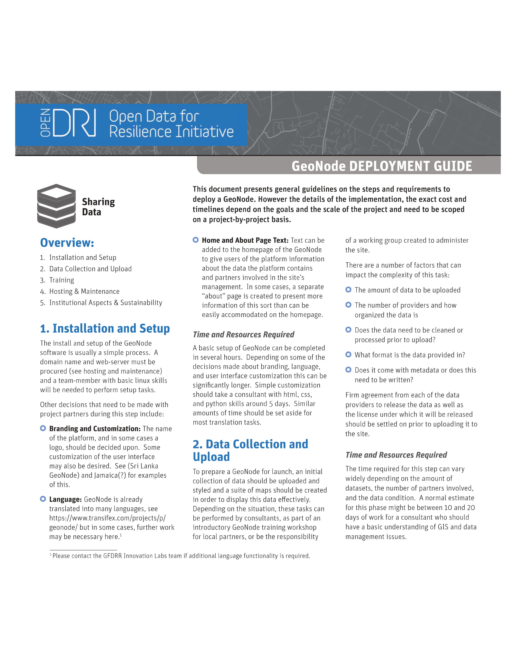 GeoNode Deployment Guide | GFDRR